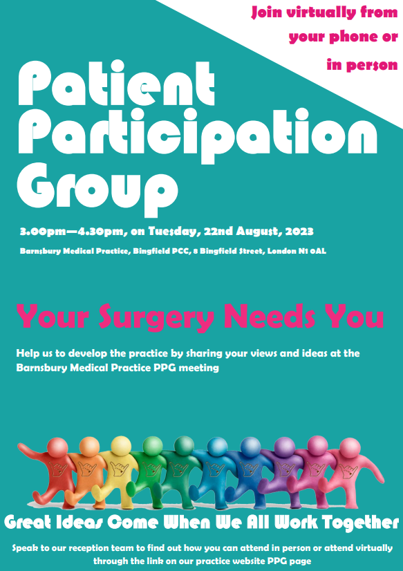 Patient Participation Group (PPG) - Barnsbury Medical Practice